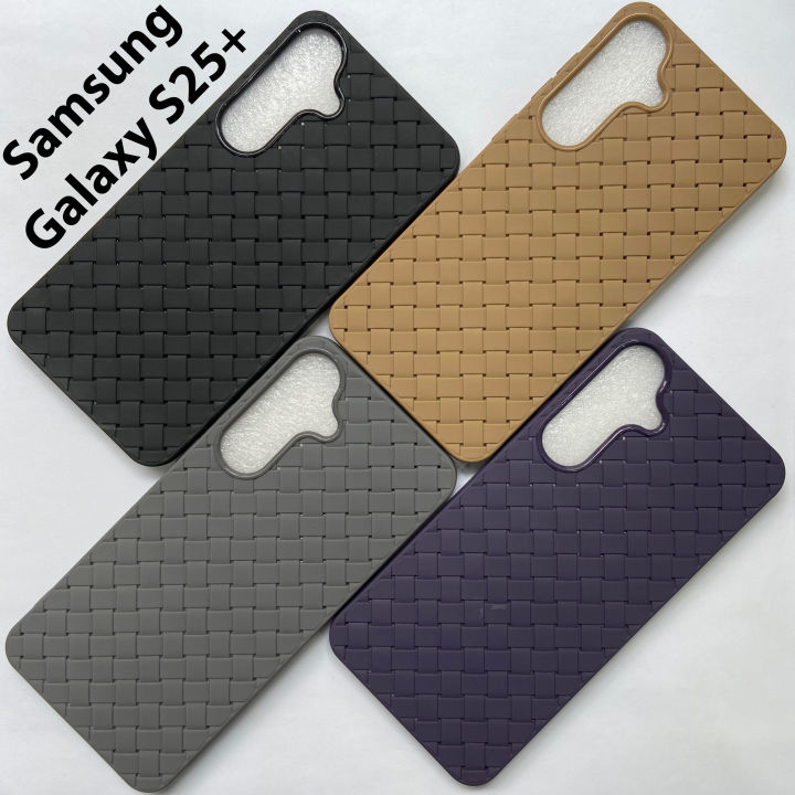 Samsung Galaxy S25 Plus – Premium Woven Back Cover | Silicone Phone ...