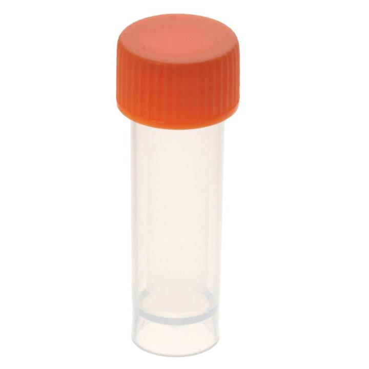 Durable 5ML Plastic Test Tubes Standable with Lid Graduated Marks with ...