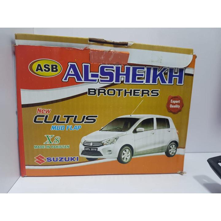Suzuki Cultus New Shape Mud Flaps - 4 Piece Set - Splash Guards - Black ...