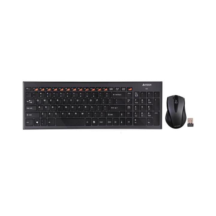 A4TECH WIRELESS DESKTOP KEYBOARD+MOUSE SETS (9500F) | Daraz.pk