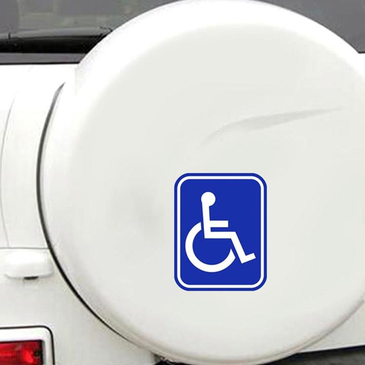 2PCS Disabled Sign Disability Mobility Parking Car Sticker PVC Decal ...