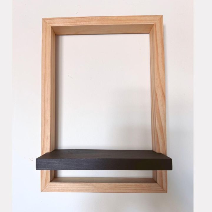 Soak & Root Floating Wooden Display Shelf | Plant Shelf | Rectangular ...