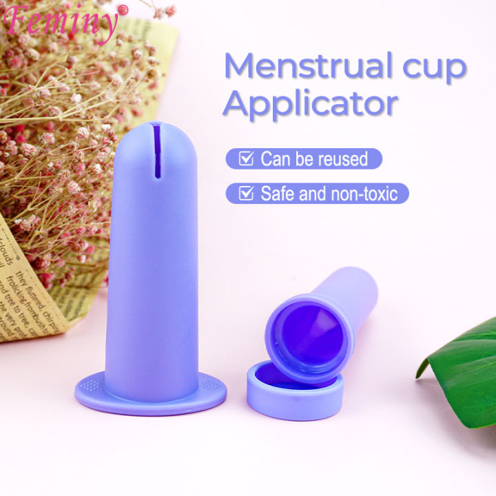 【in Vogue】 Menstrual Cups Applicator Tool Easy Insertion Reusable Period Cup Tampon Applicator