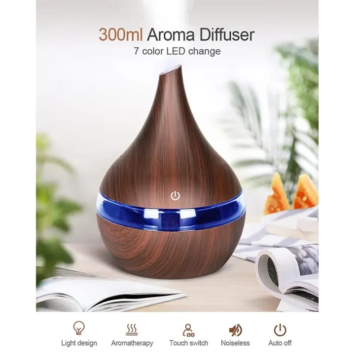 T100 USB Aroma Diffuser Humidifier Aromatherapy Essential Oil Diffuser ...