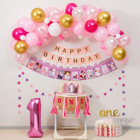 Happy Birthday Combo Decorations Sets, first happy birthday theme set ...