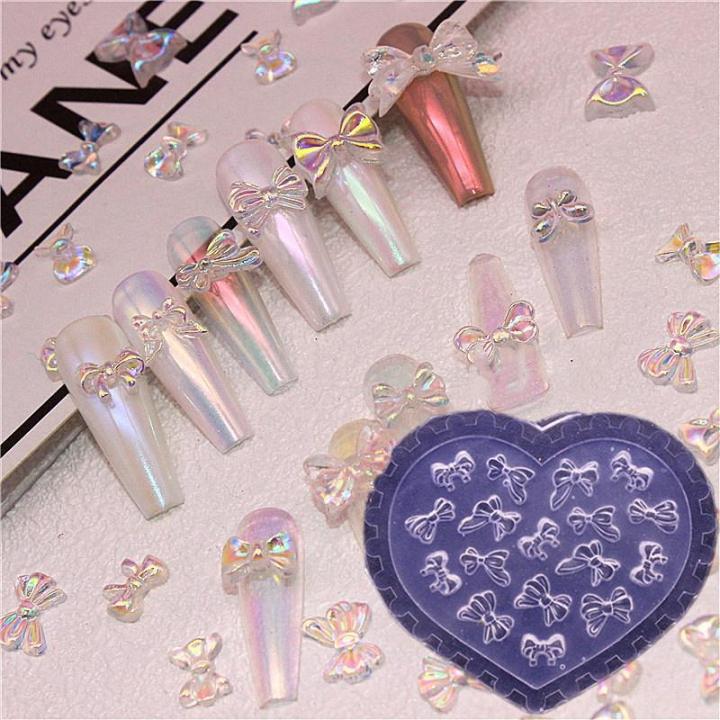 3D Flower Petals Silicone Nail Mold Heart Bow DIY Nail Art Decoration ...