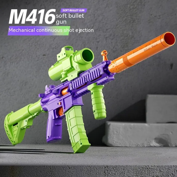 Throwing Shell M416 Radish Gun Soft Bullet Gun Toy | Daraz.lk