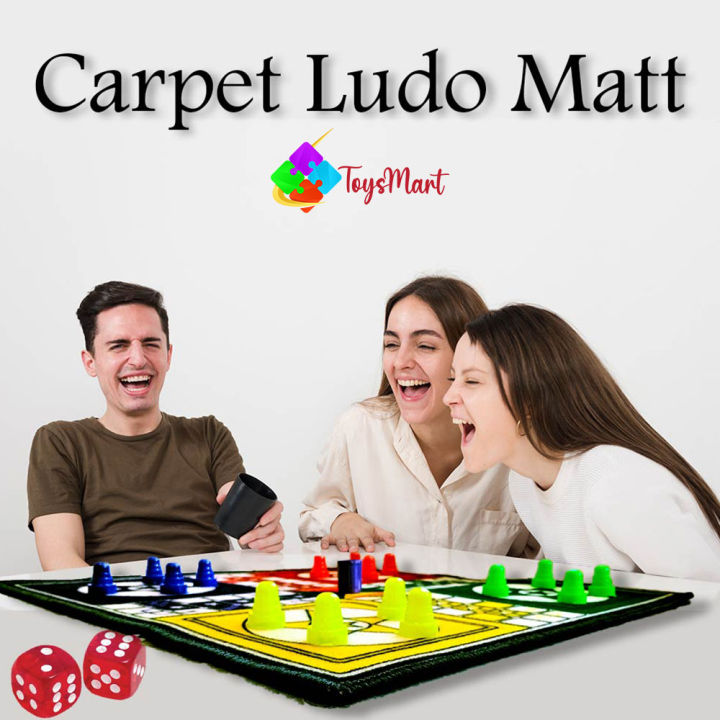 Ludo Matt Carpet By The Toys Mart Game_Ludo Game _washable Ludo Game ...