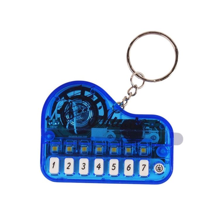 Portable Musical Instrument Toy Piano Keychain Kids Toys Transparent ...