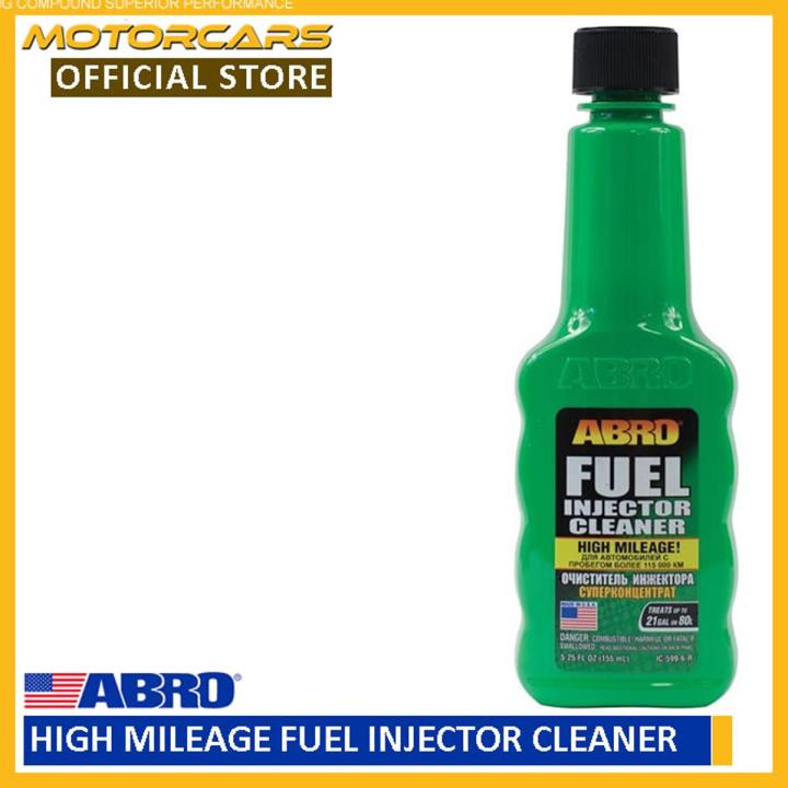 Abro HIGH MILEAGE FUEL INJECTOR CLEANER for car (Abro Made in USA ...