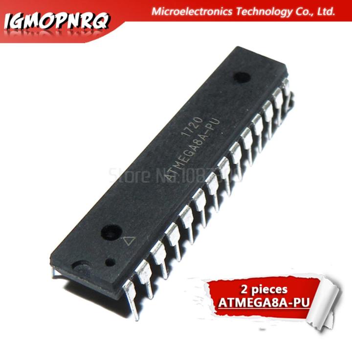 2pcs ATMEGA8A-PU ATMEGA8A ATMEGA8-PU DIP20 Programmable Flash new ...