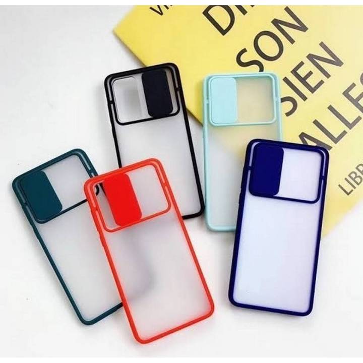 Infinix Note 8i Camera Shutter Matte Transparent Luxury Smokey Cover ...