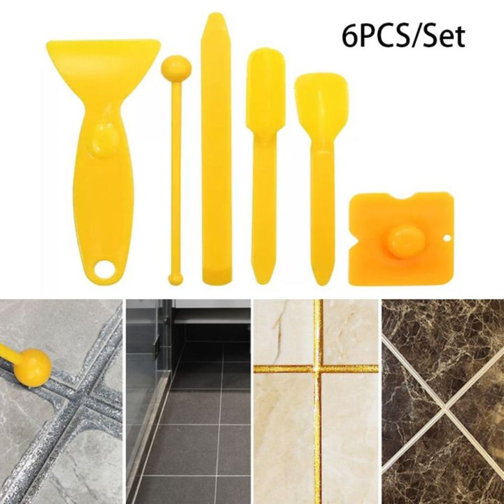 6PCS/Set High Quality Silicone Edge Beauty Seam Tool Plastic Grout ...