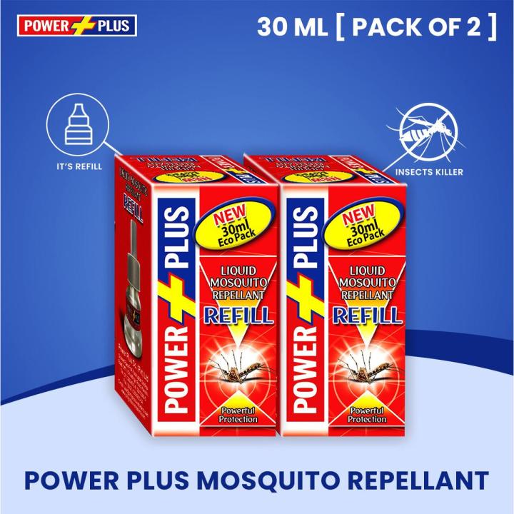 POWER PLUS MOSQUITO REPELLANT REFILL RED - 30 ML (PACK OF 2) | Daraz.pk