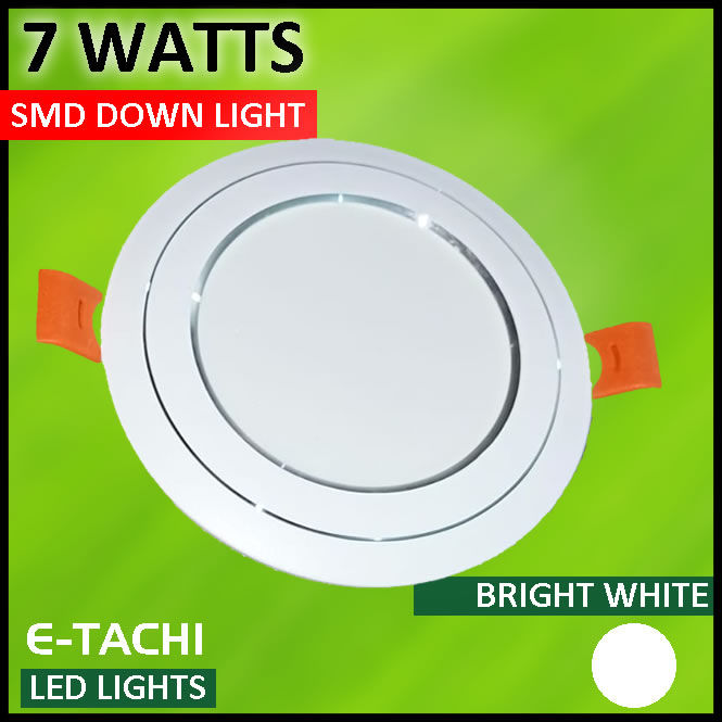 E Tachi SMD Down light Ceiling Light - 7 Watts WHITE 3 Inches | Daraz.pk