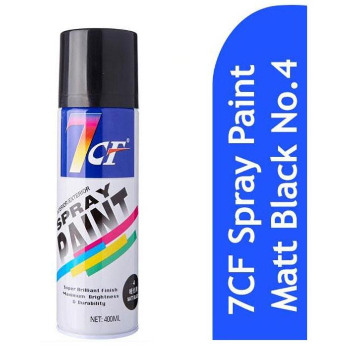 Black Matt Color Spray Paint Bottle - 400 ml - Multipurpose | Daraz.pk