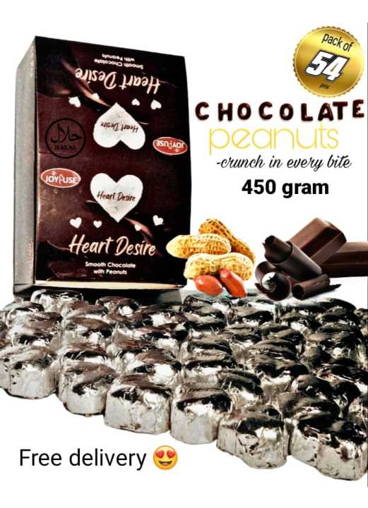 Heart Desire chocolate,Heart shape Chocolate full packet of 54 pcs ...