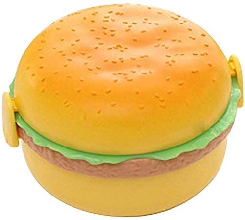 Lunch Box Kids Tiffin Box For School Burger Shaped Meal-it Box Large ...