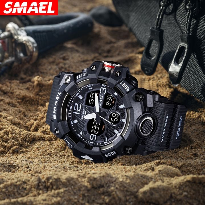 1pc Men's Watch Digital Waterproof Wristwatch, LED Quartz Watch ...