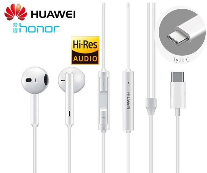 Huawei Headset Type C Earphone Huawei CM33 Hi-Res with Remote ...