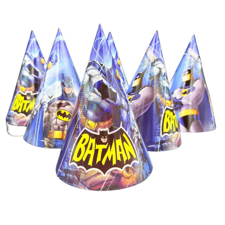 Batman Caps - Standard - Batman Themed Party - Blue - Boys - Pack Of 10 ...