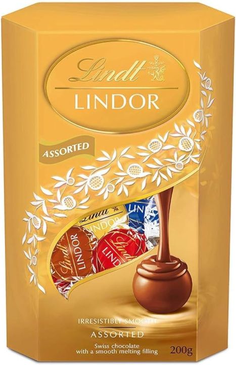 Lindt Lindor Milk Chocolate Assorted With Melting Filling | 200g ...