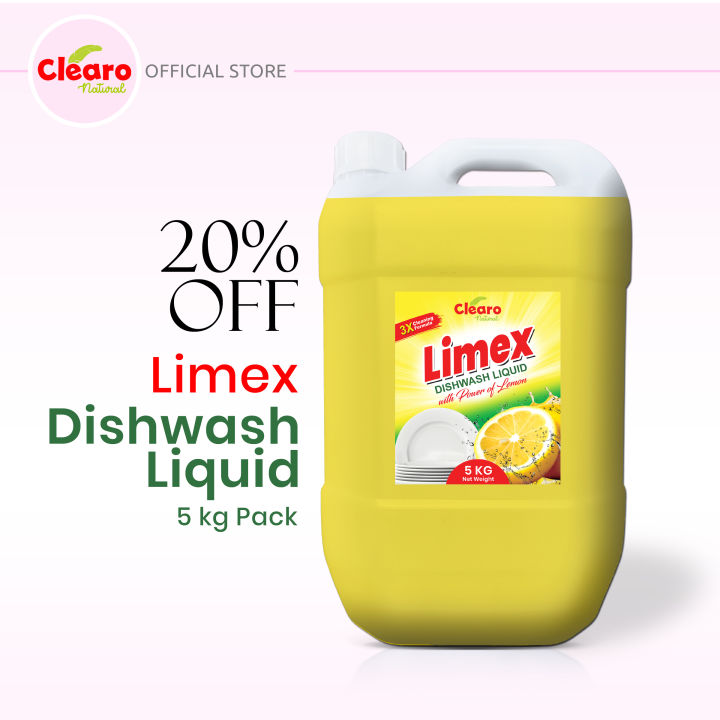 5 KG | Clearo Natural Limex Dishwash Liquid | Daraz.pk
