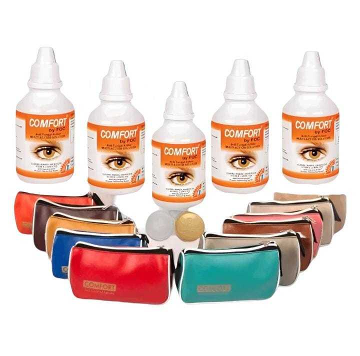 Comfort - Contact Lens Solution Kit - 80ml - With Lens Kit and Traveler ...