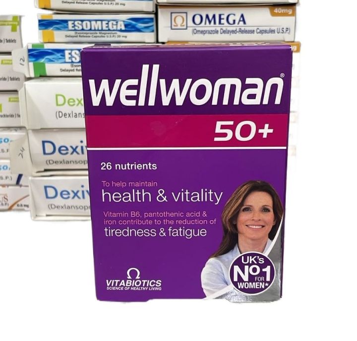Wellwoman 50+ – 30 Tablets – Multivitamin for Women Over 50 – Energy ...