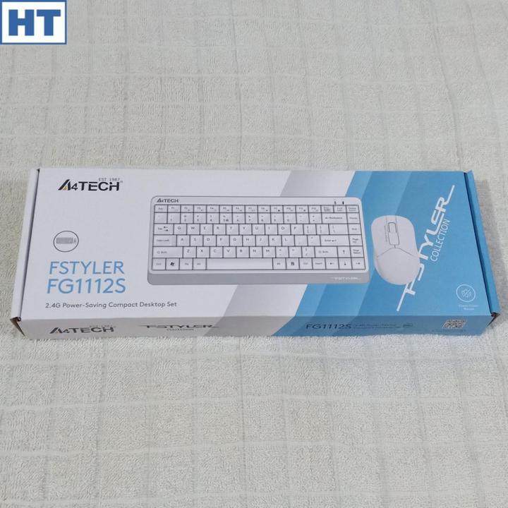 A4Tech Fstyler FG1112s - Wireless Keyboard and Mouse Set (Compact ...