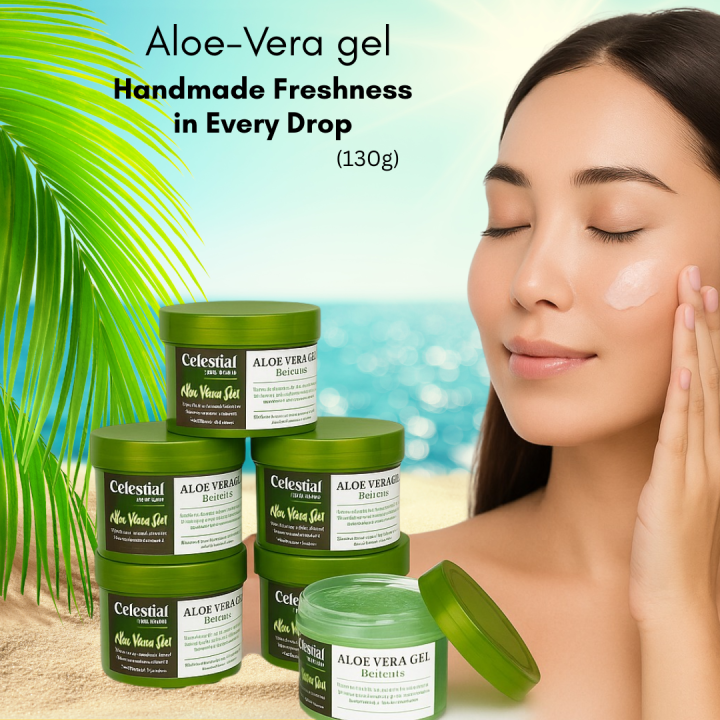 Homemade Aloe Vera Gel Skin Brightening & Acne Control | Organic 130g ...
