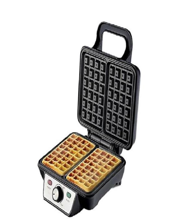 WF-8102 - Deluxe Waffle Maker - 1000 Watts - Black & Silver ...