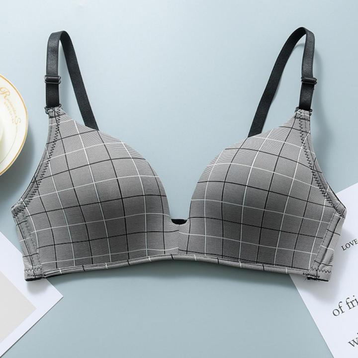 Flourish Adjustable Straps Back Closure Checkered Style Light Padded T ...