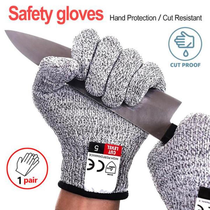 1 pair Cut-resistant Gloves Knife Anti-cutting Hand Protection Gloves ...
