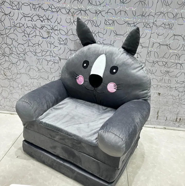 Ventilated Cartoon Children Flip Open Sofa: Cozy and Foldable Seating ...