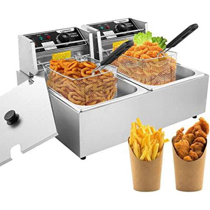 Commercial 12L Electric Dual deep fryer | Daraz.pk