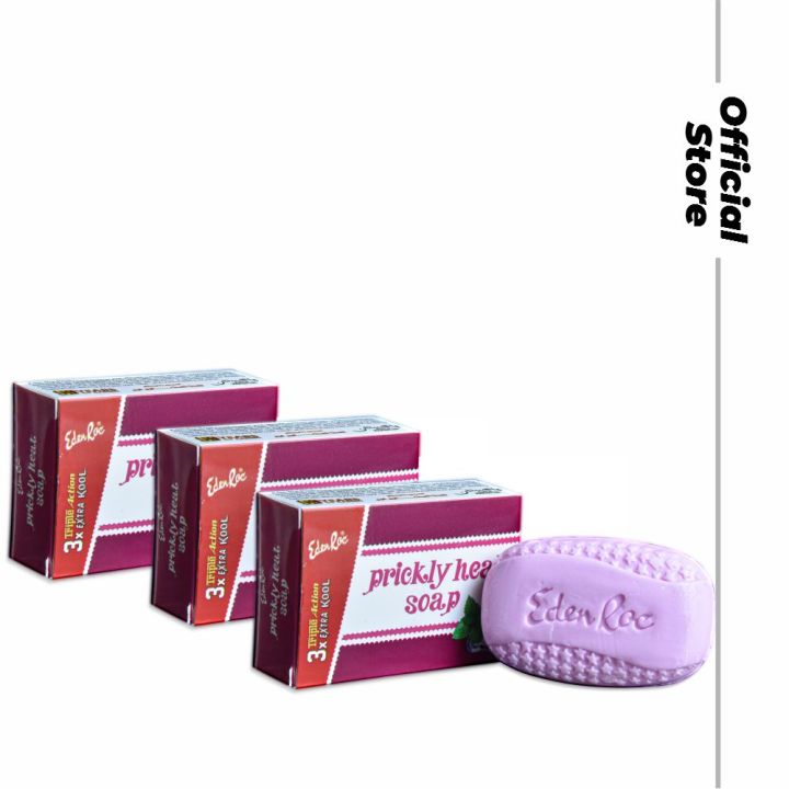 Save Rs. 30 on Eden Roc Prickly Heat Soap (3 Piece) | Daraz.pk