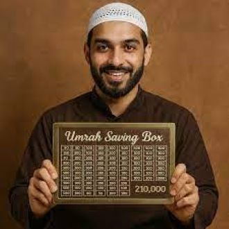 Umrah Saving Box - Premium Acrylic Money Collection Box for Hajj ...