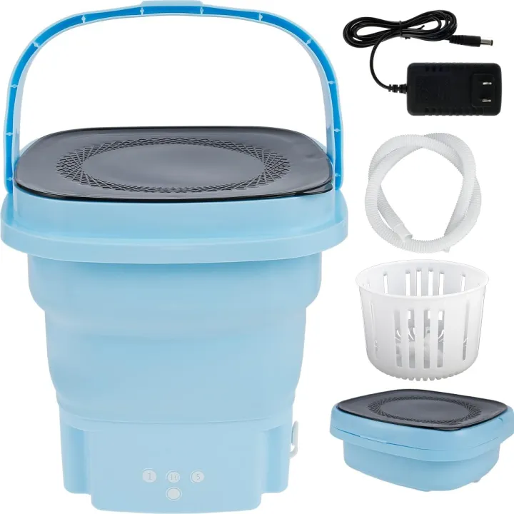 Mini Portable Washing Machine, Foldable Small Laundry Machine with ...