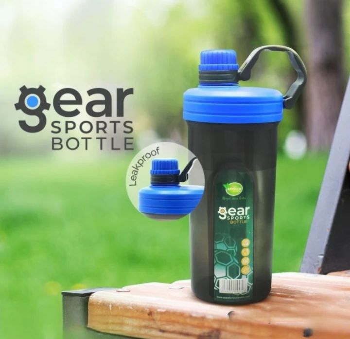 GEAR SPORTS WATER BOTTLE PACK OF 2 - (850ML & 1LTR) | Daraz.pk