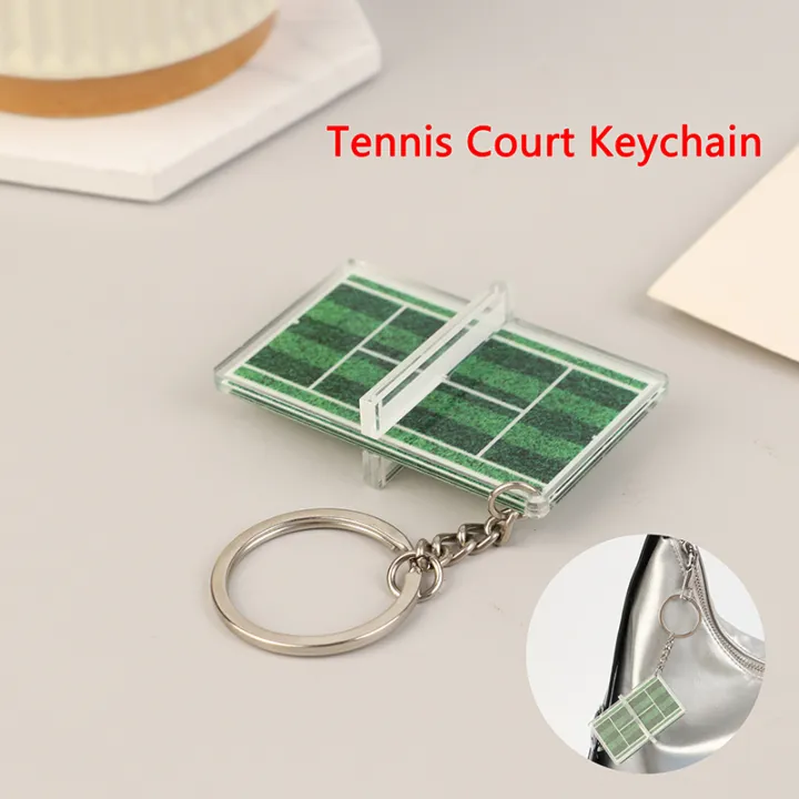 1PCS Tennis Keychain Souvenir Mini Tennis Pendant Stereoscopic Tennis ...