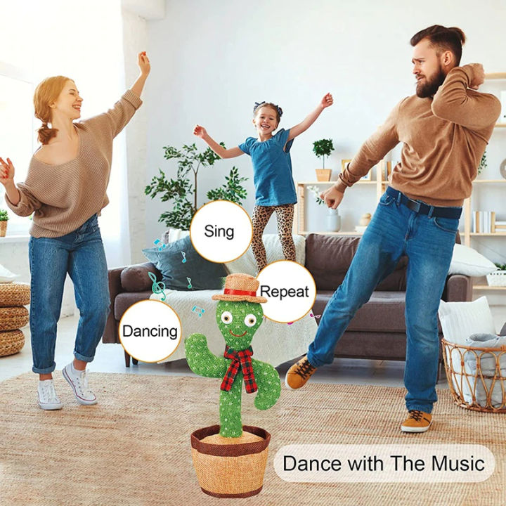 Electronic Shake Dancing Cactus Funny Singing Wriggle Dancing ...