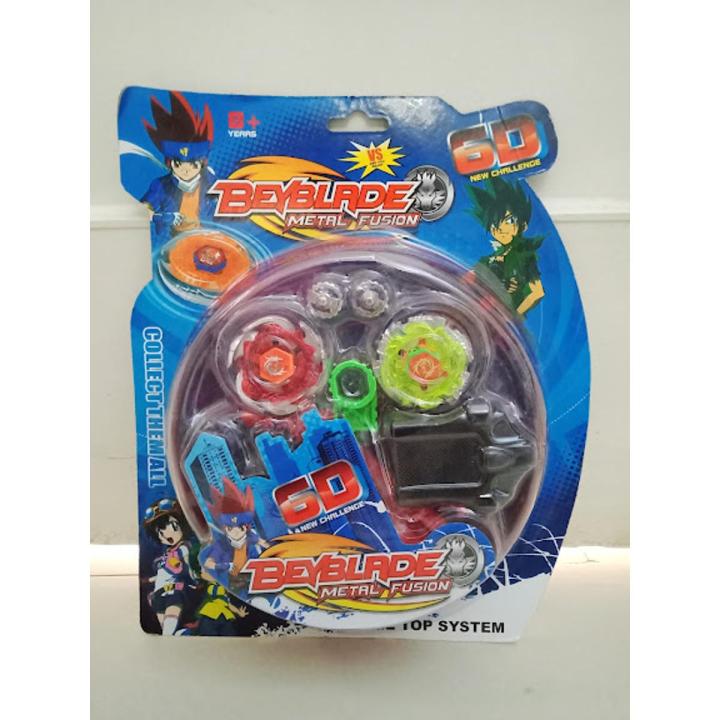 Beyblade Metal Fusion 2 PC Beyblade Set For Kids | Daraz.pk