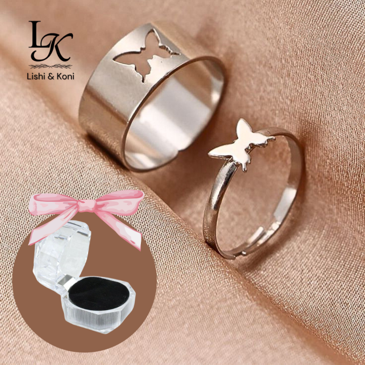 Butterfly Rings Set For Couples, Couples Ring, Gorgeous Ring For ...