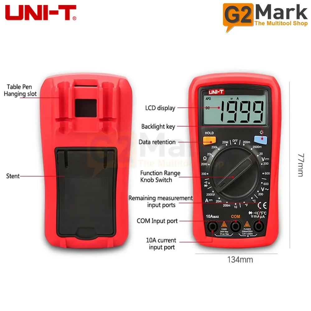 UNI-T UT33C+ Palm Size Multimeter | Daraz.pk