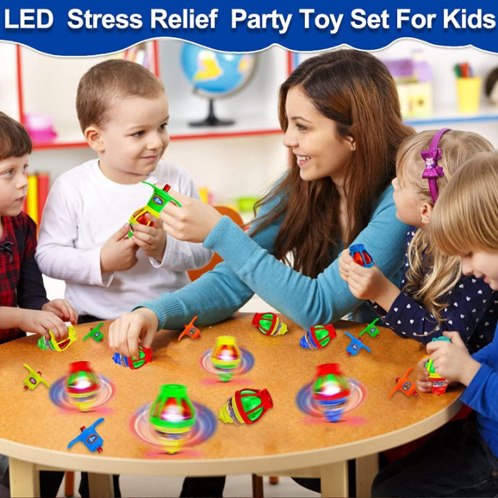Spinning Top with Light (Latto) for Kids LED Light Up Flashing Spinning ...