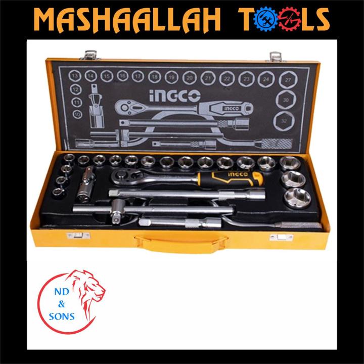 INGCO 24 Piece Socket Set, HKTS0243 | Daraz.pk