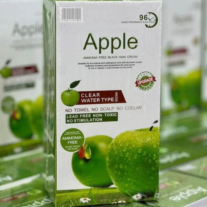Apple Hair Color 72 Natural Black Ammonnia Free Sachet Packing 10 × ...