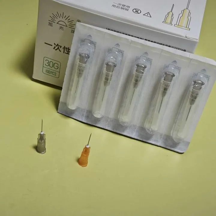 Medical disposable 25G13mm non painless small 27G13mm syringe flushing ...