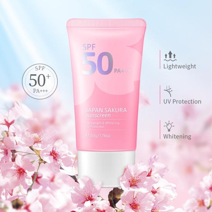 Whitening Cream Korean Sunscreen Protector Facial Solar Sun Blocker Spf50 Isolation Lotion Cream ...